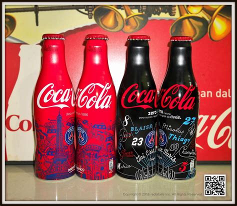 Aluminum Bottle Collector Club Coca Cola Paris Saint Germain Mamboart