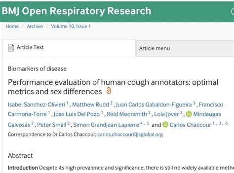 Hyfe On Linkedin Performance Evaluation Of Human Cough Annotators