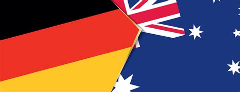 Germany And Australia Flags Two Vector Flags Vector Art At Vecteezy