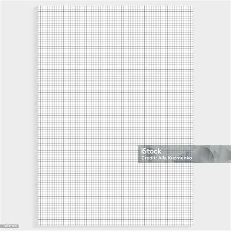 그리드 용지입니다 A4 형식으로 사실적인 빈 줄 지어 종이 시트 색상 그래프가 있는 제곱된 배경입니다 학교 벽지 질감 노트북기하학적 패턴 투명 한 배경에 줄 지어 빈