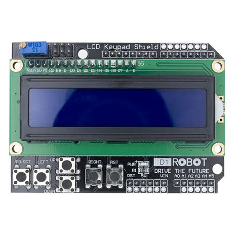 Shield Lcd 16x2 Con Keypad 5 Botones 5 V Para Arduino Mtlab