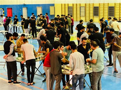 جامعة الفرات الأًوسط التقنية تنظم مأدبة افطار لطلبة الاقسام الداخلية في