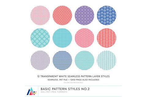 Basic Pattern Layer Styles No 2 Graphic By Miss Tiina · Creative Fabrica