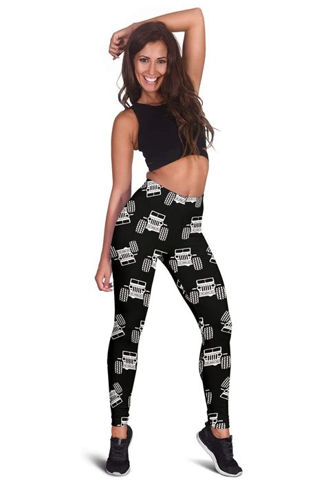 Jeep Pattern Leggings Driftcarstore