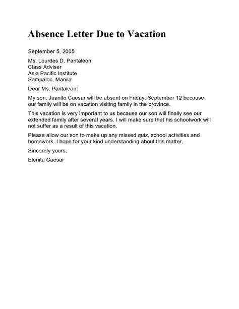 30 Free Excuse Letters Absent Notes For School Templatearchive