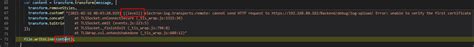 no level for file log when remote fails to send due to invalid ssl