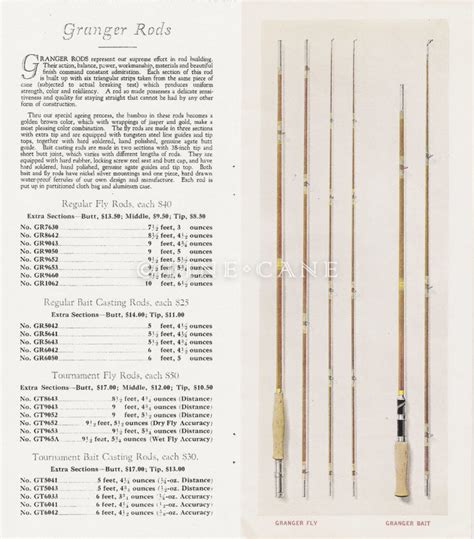 Goodwin Granger The Granger Rod Bamboo Fly Rods Finecane