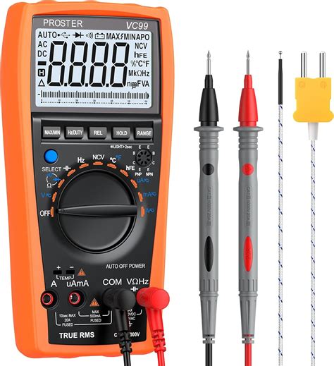Buy Proster Autoranging Multimeter Count Digital Multitester AC DC Current Voltage Tester