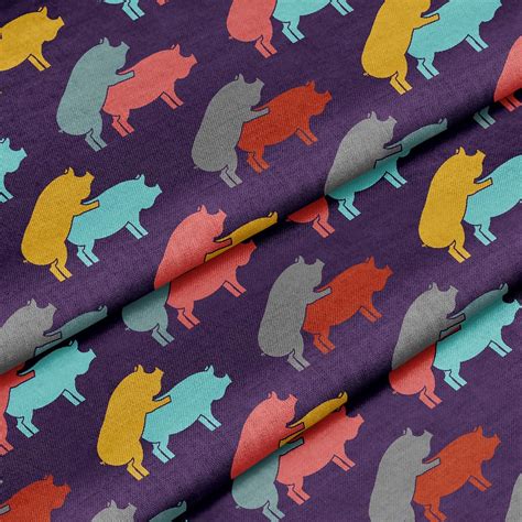 Jp Fabric By The Yard 10 Yards Pig Sex Eamless Piggy