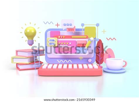 Ui Ux 디자인 개념 그림 소개 스톡 일러스트 2165930349 Shutterstock