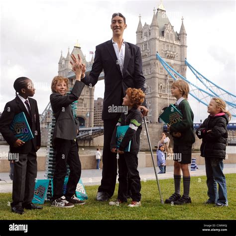 Sultan Kosen The Worlds Tallest Man Attends A Photocall To Launch The