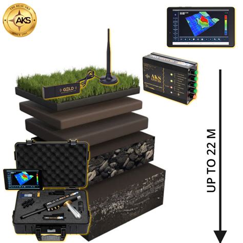 Real Gold Aks Multi Gfis 3d Full Set Long Range Metal Detector