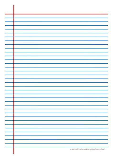 Free Printable Lined Paper Daily Printables 43 Off