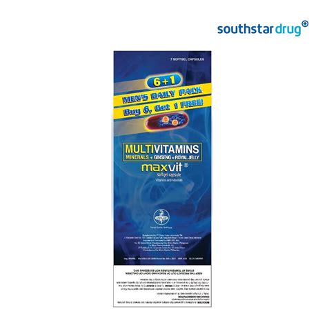Buy Maxvit Softgel Capsule 6 1 Online Southstar Drug