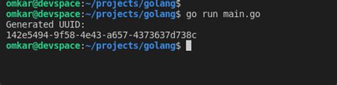 Golang Uuid