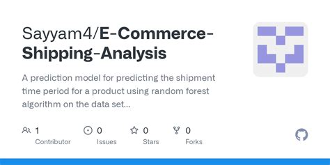 Github Sayyam4e Commerce Shipping Analysis A Prediction Model For