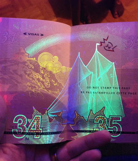 Canadas New Passport Reveals Hidden Images Under Uv Light Bored Panda