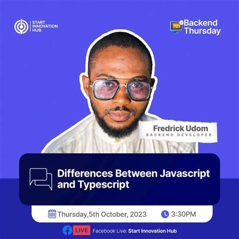 Backend Thursday Typescript Vs Javascript By Fredrick Udom Start