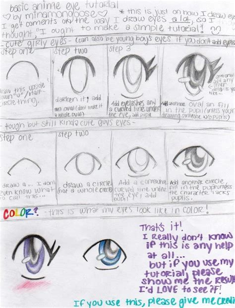 Anime Eye Tutorial By Minamongoose On Deviantart Anime Eyes Anime
