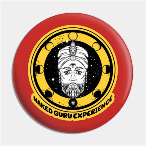 Naked Guru Experience New Logo Spirituality Pin TeePublic