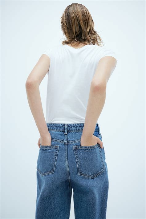 스트레이트 진 데님 블루 여성 Handm Kr