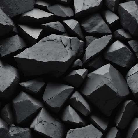 Premium Photo Cool Greyscale Background Of Black Stone Fragments With