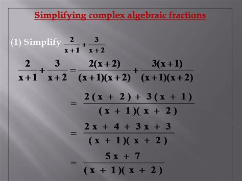 Math Chapter ALGEBRAIC MANIPULATION
