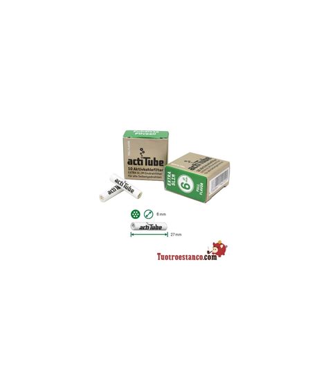 Filtros de carbón Actitube Slim 10 unidades