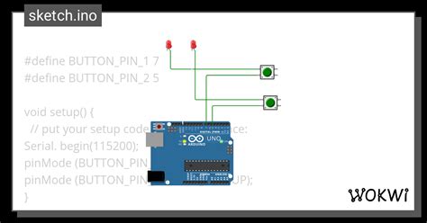 Button Wokwi Esp Stm Arduino Simulator