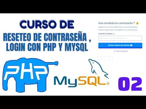 Reseteo De Contrase A Login Con Php Y Mysql Recuperar