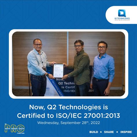 Q2 Technologies On Linkedin Q2 Iso27001 Itsolutions