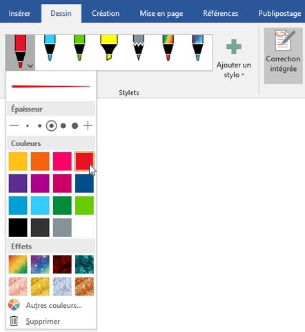 Dessiner et ajouter des annotations avec des entrées manuscrites dans
