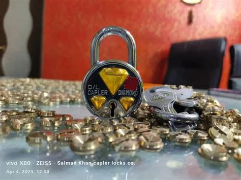 With Key Daimond Padlock Lock Main Door Padlock Size 65 Mm At Rs 90