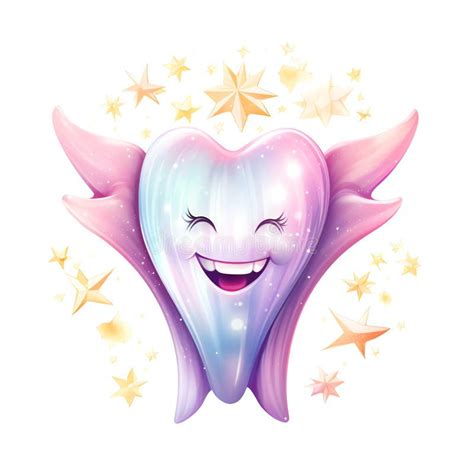 Tooth Trinket Toothfairy Fairytale World Watercolor Stock Illustration Illustration Of Fairy