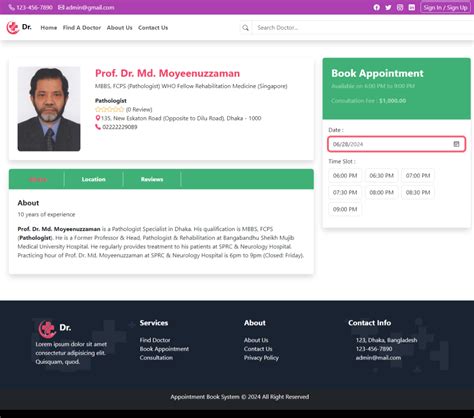 Doctor Appointment Booking System Using React Js And Node Js Doctor