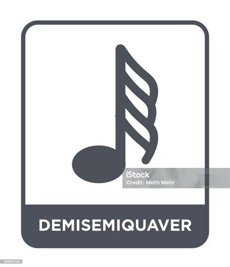 흰색 바탕에 Demisemiquaver 아이콘 벡터 Demisemiquaver 유행 가득 음악 및 미디어 컬렉션에서 아이콘 0
