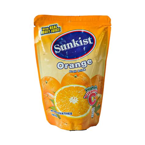 Sunkist Orange Fruit Juice Doy 185ml