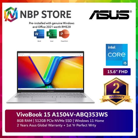 Asus Vivobook 15 A1504 Price In Malaysia And Specs Rm2699 Technave
