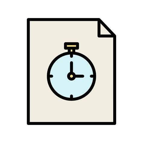 Document Stopwatch Icon 2458756 Vector Art At Vecteezy