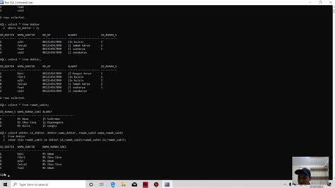 Tutorial Oracel Sqlplus Menggunakan Klausa Select Where Join