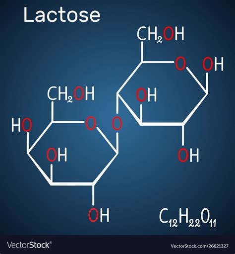 Lactose Molecular Structure