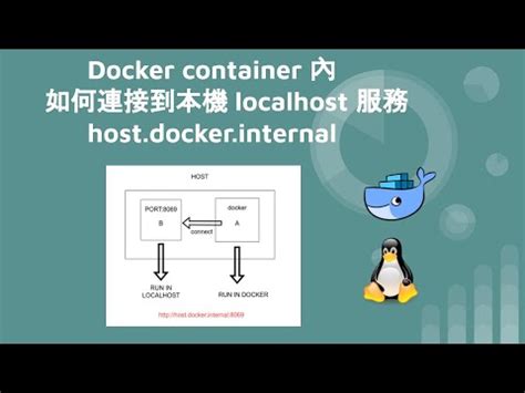 Docker container 內如何連接到本機 localhost 服務 host docker internal YouTube