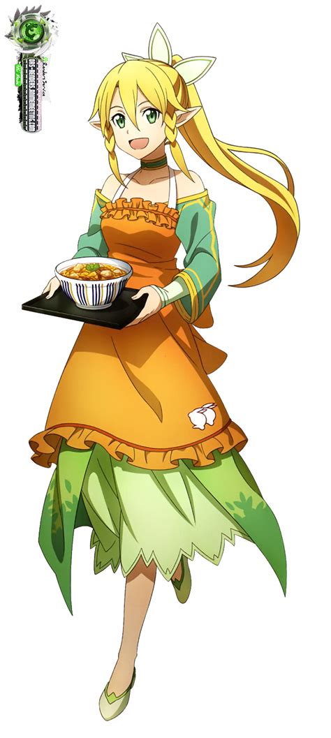 Sword Art Onlineleafa Cute Cooking Menu Render Ors Anime Renders