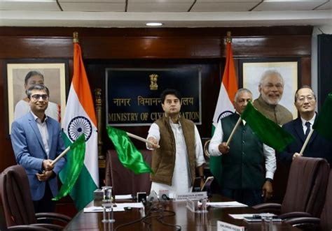 Jyotiraditya Scindia Inaugurates Air India Express Flights Connecting