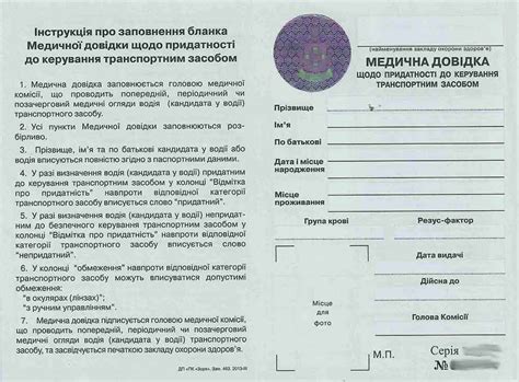 Медична довідка для водіїв форма 083 о Київ — Медичний огляд на права