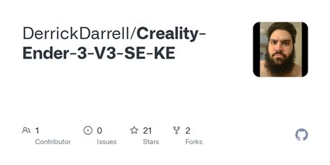 GitHub DerrickDarrell Creality Ender V SE KE
