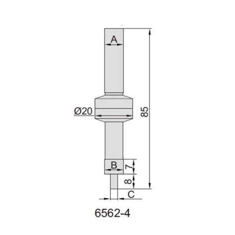Centrador Mecanico Mango Ø10 Contacto Ø10Ø4 Insize 6562 4