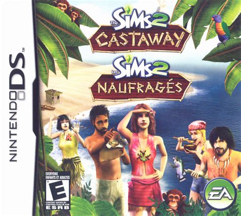 The Sims 2 Castaway 2007 Nintendo Ds Box Cover Art Mobygames