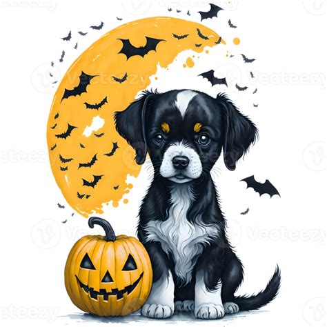 Cute Halloween Puppies Clip Art