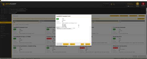 Selected Preset Is Not Loading Correctly Issue Betaflight Betaflight Configurator GitHub